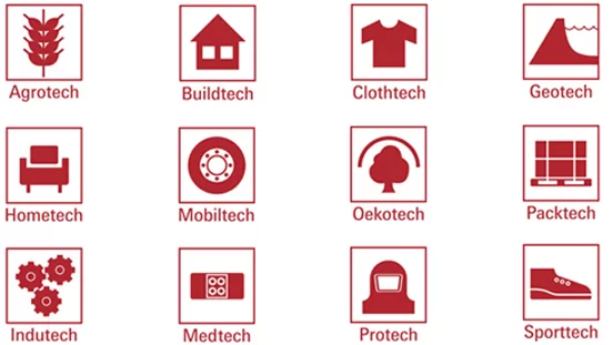 Current logos of Techtextil, event motifs and advertising material for ...